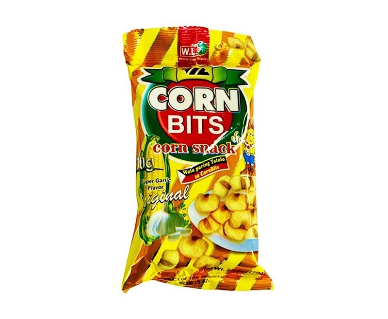 W.L. Foods Corn Bits Corn Snack Original Super Garlic Flavor 70g