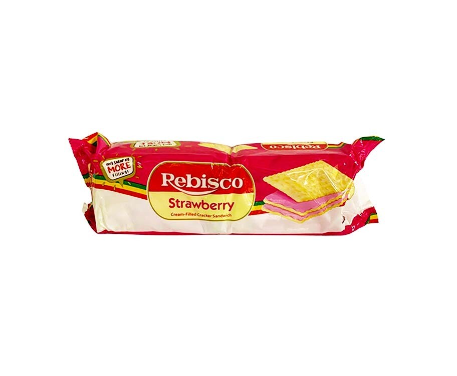 Rebisco Strawberry Cream-Filled Cracker Sandwich (10 Packs x 32g) 320g