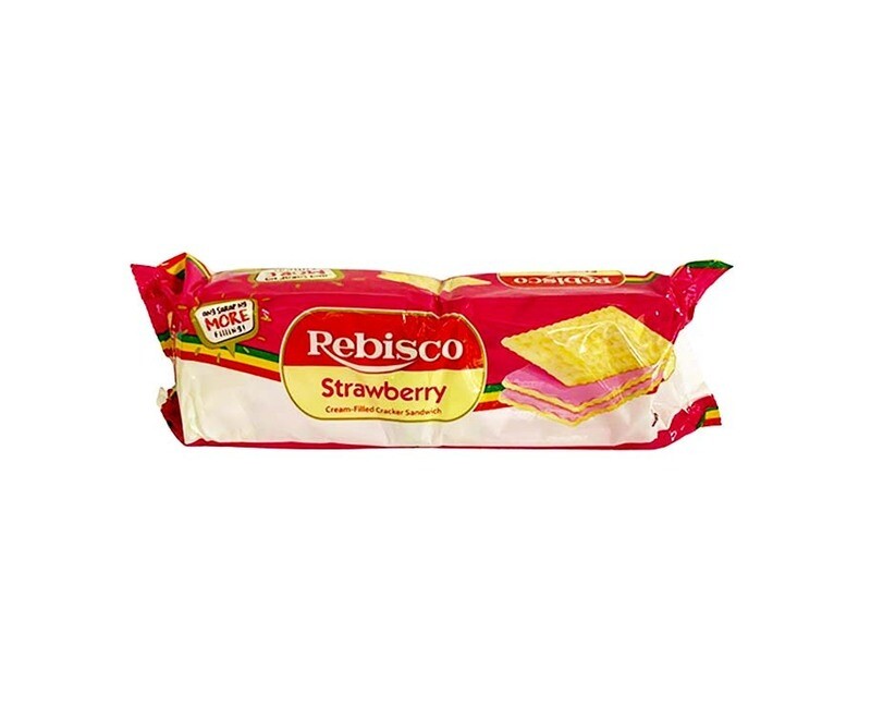 Rebisco Strawberry Cream-Filled Cracker Sandwich (10 Packs x 32g) 320g