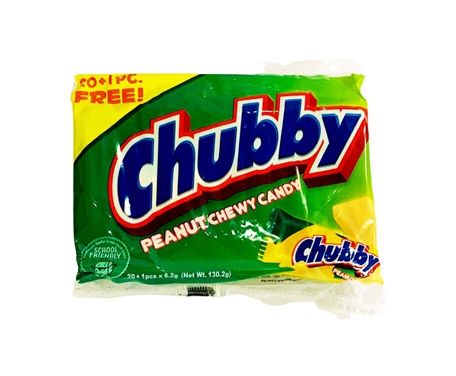 Chubby Peanut Chewy Candy (20+1 Pieces x 6.2g) 130.2g