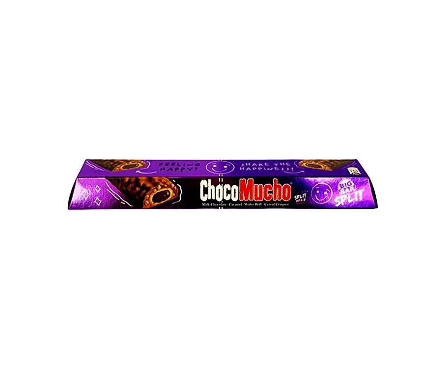 Choco Mucho Milk Chocolate Wafer Roll Cereal Crispies Big Bar 125g