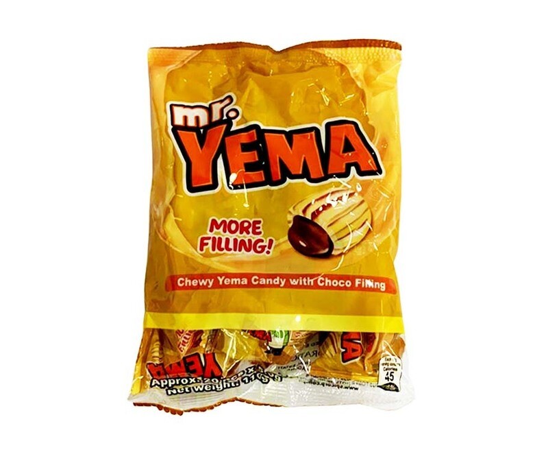 Mr. Yema Chewy Yema Candy with Choco Filling (Approx. 20 Pieces x 5.5g ...