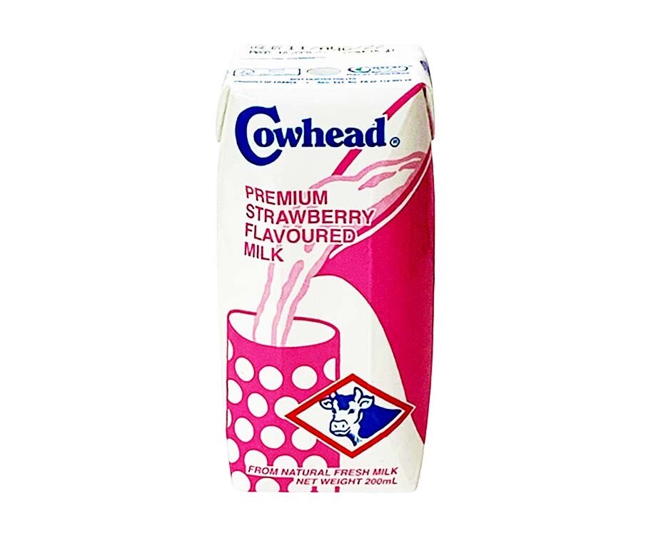 Cowhead Premium Strawberry Flavoured Milk 200mL