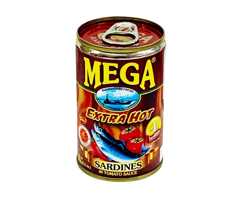 Mega Extra Hot Sardines in Tomato Sauce 5.5oz (155g)