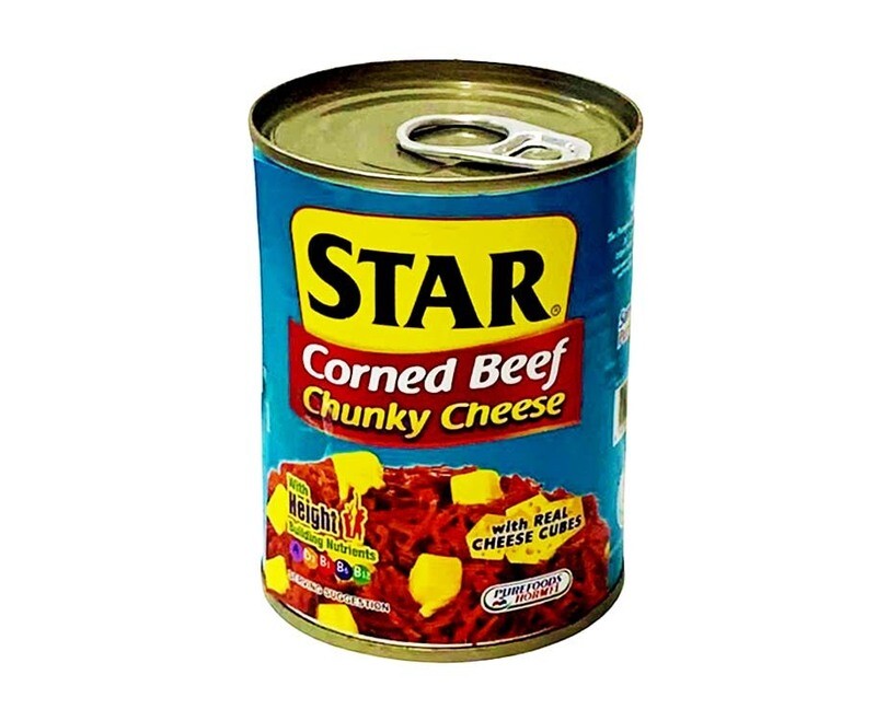 Purefoods Star Corned Beef Chunky Cheese 260g