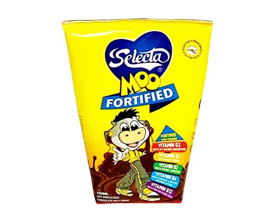 Selecta Moo Fortified UHT Processed Chocolate Milk Drink 100mL