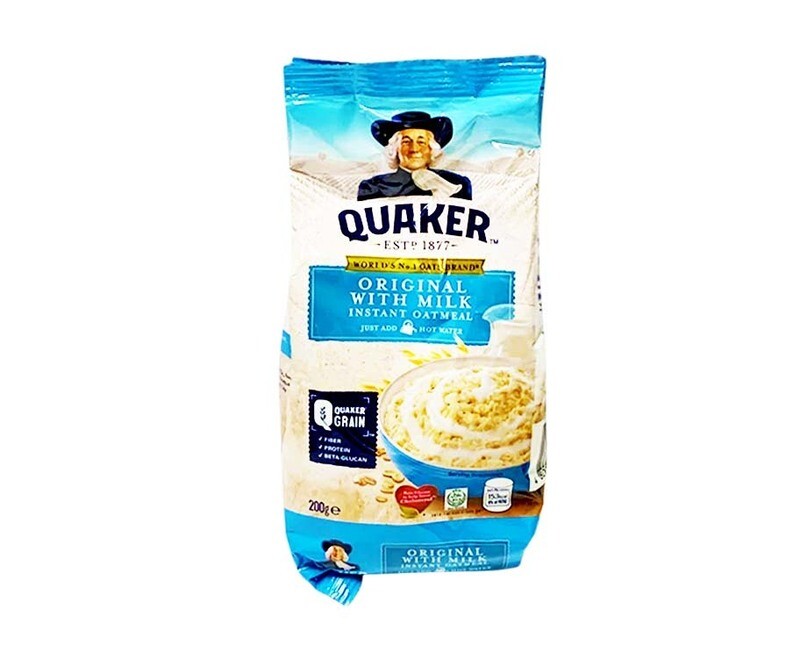 Quaker Original With Milk Instant Oatmeal 200g
