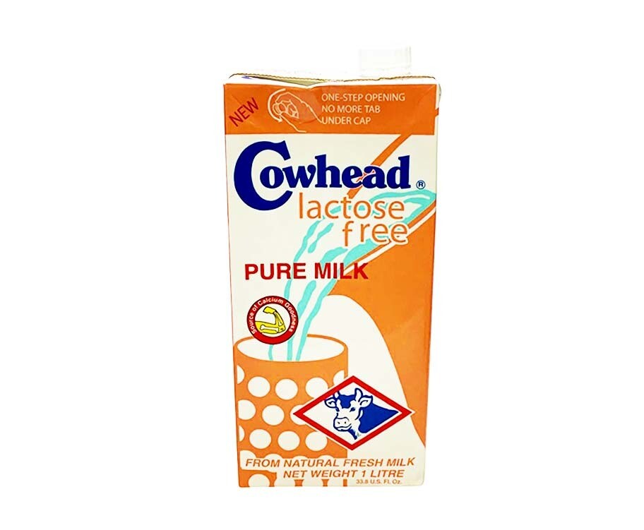 Cowhead Lactose Free Pure Milk 1L