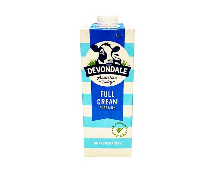 Devondale Australian Dairy Full Cream Pure Milk 1L