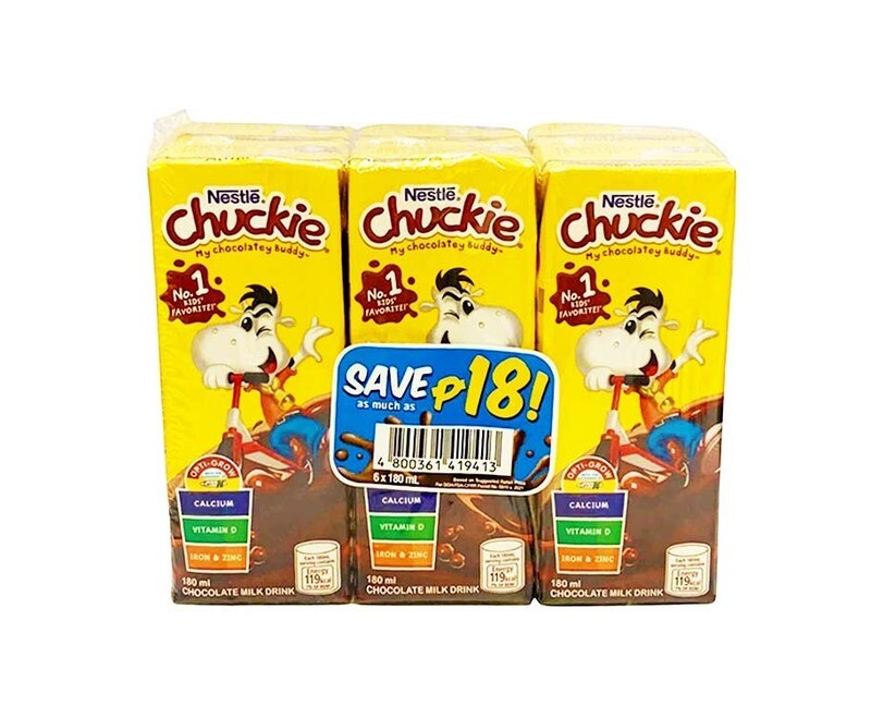 Nestlé Chuckie My Chocolately Buddy Chocolate Milk Drink (6 Packs x 180mL)