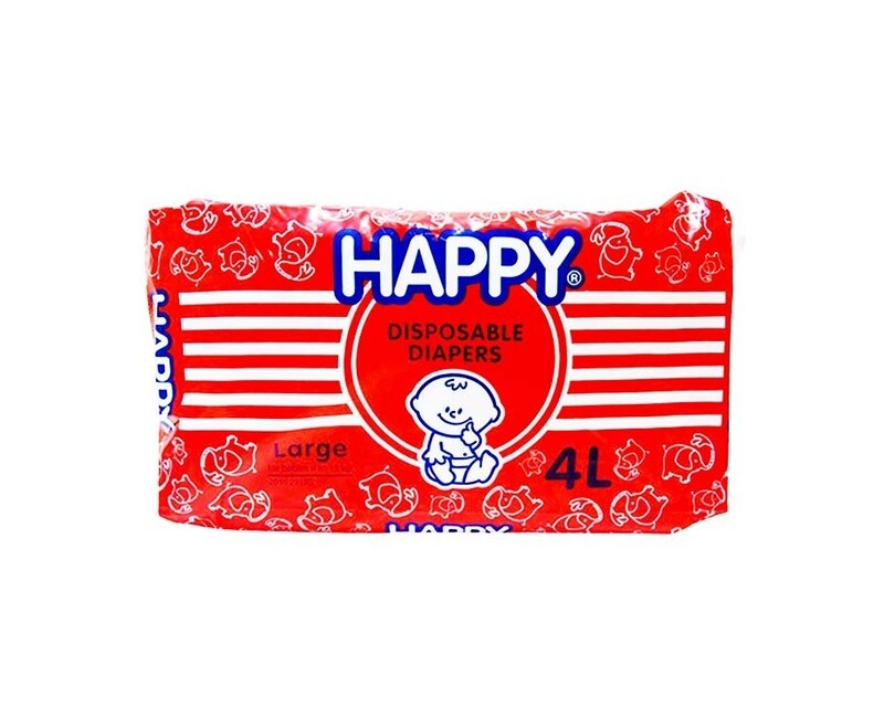 Happy Disposable Diapers Large 4 Pads