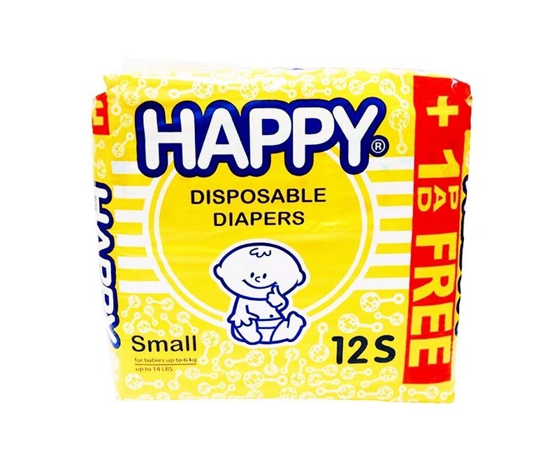 Happy Disposable Diapers Small up to 6kg 13 Pads