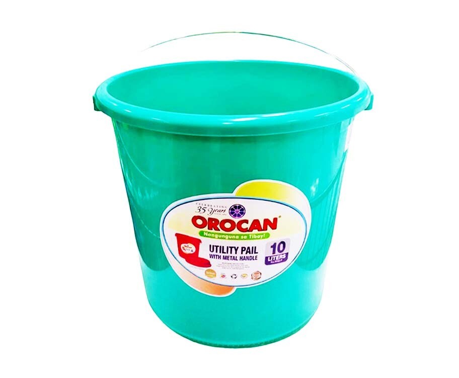 Sta. Lucia Supermarket Orocan Utility Pail with Metal Handle 10L