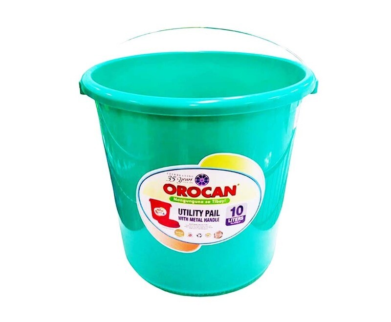 Sta. Lucia Supermarket Orocan Utility Pail with Metal Handle 10L