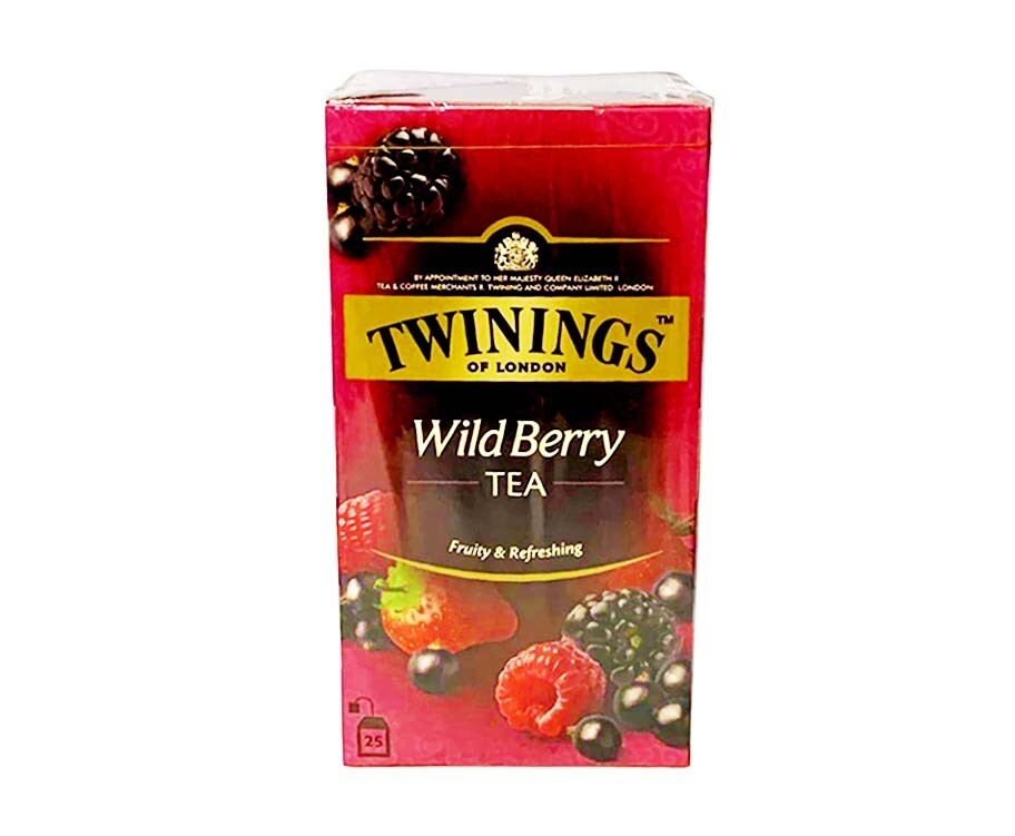 Twinings of London Wild Berry Tea Fruity & Refreshing (25 Tea Bags x 2g ...