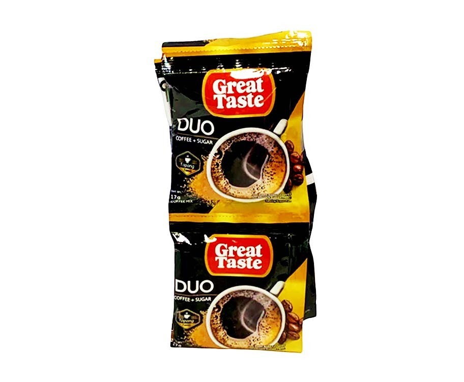 Great Taste Duo Coffee + Sugar Coffee Mix (10 Packs x 17g)