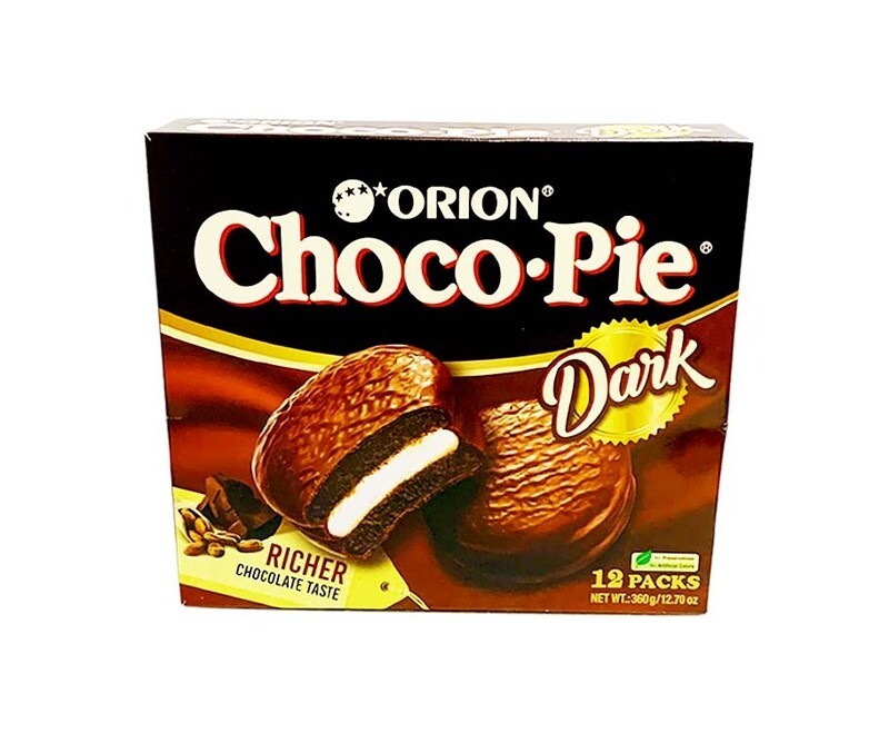 Orion Choco Pie Dark Chocolate 12 Packs 12.70oz (360g)