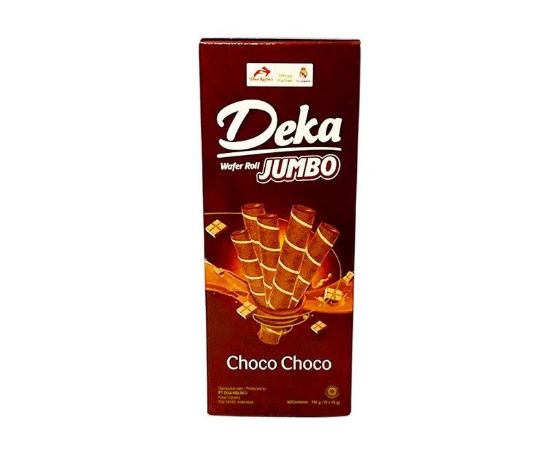 Deka Wafer Roll Jumbo Choco Choco (10 Packs x 16g)
