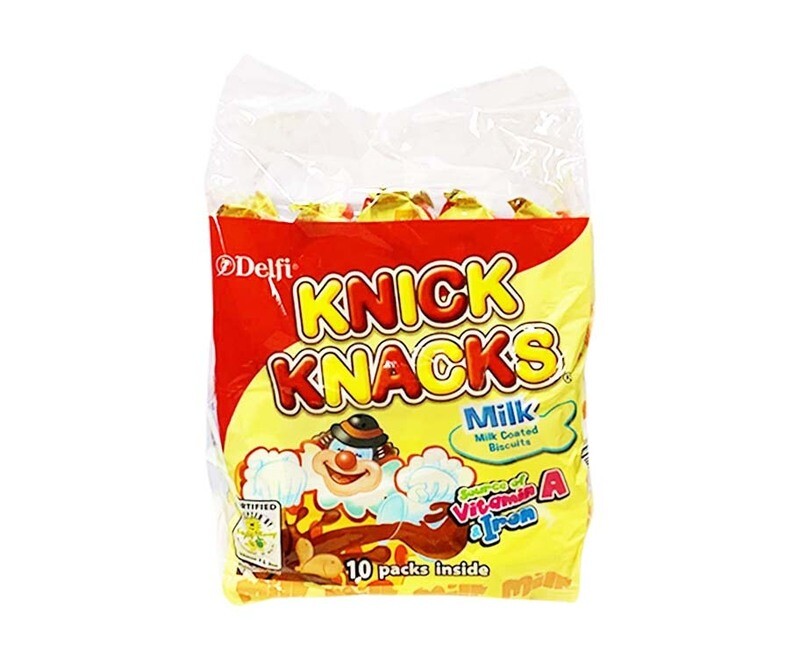Delfi Knick Knacks Milk Coated Biscuits (10 Packs x 21g)