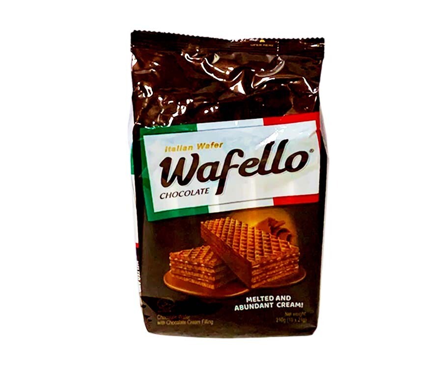 Wafello Italian Wafer Chocolate (10 Packs x 21g) 210g