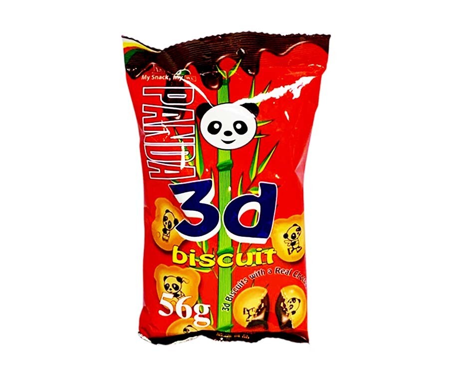 Panda 3D Biscuit with Real Chocolate Filling 56g