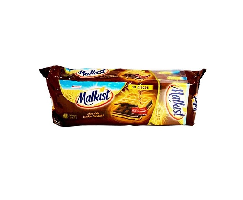 Malkist Chocolate Cracker Sandwich (10 Packs x 24g)