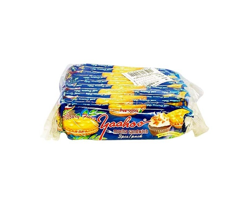 W.L. Foods Yaahoo Mocha Sandwich with Dietary Fiber (10 Packs x 25g) 250g