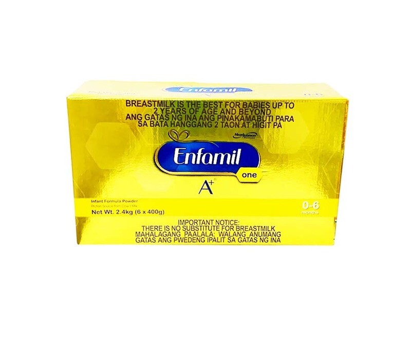 Enfamil A+ One 0-6 Months Infant Formula Powder (6 Packs x 400g) 2.4kg