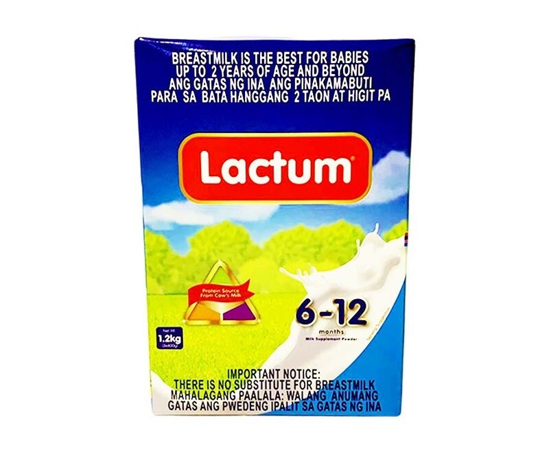 Lactum 6-12 Months Milk Supplement Powder (3 Packs x 400g) 1.2kg