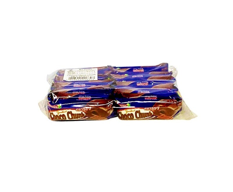 W.L. Foods Yaahoo Choco Chunk Crispy Milk Chocolate (20 Packs x 8g)