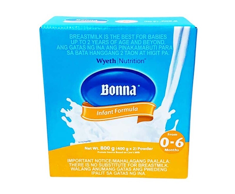 Bonna 0-6 Months Infant Formula Powder (2 Packs x 400g) 800g
