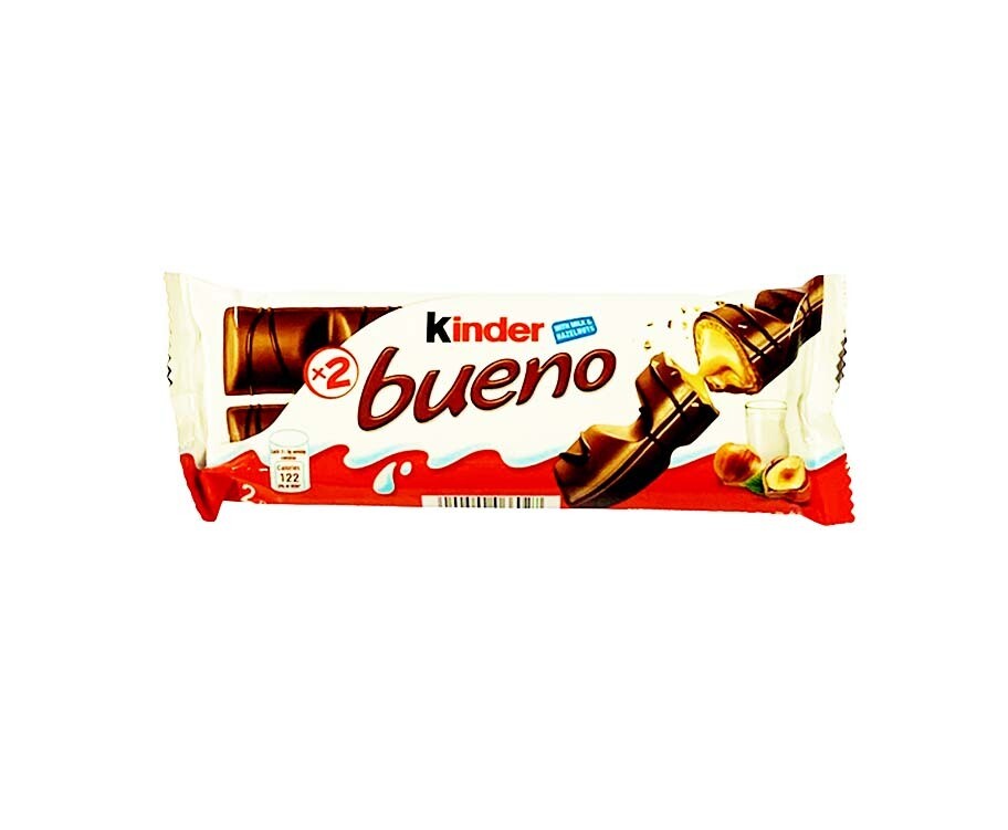 Kinder Bueno with Milk & Hazelnuts (2 Bars x 21.5g) 43g