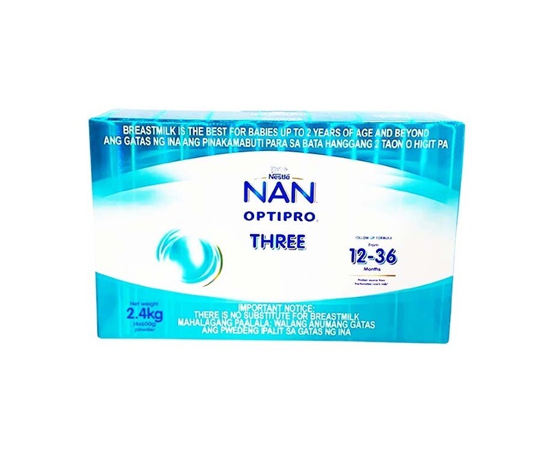 Nestlé NAN OptiPro Three Follow-Up Formula From 12-36 Months Powdered Milk Drink Above 3 Years ...