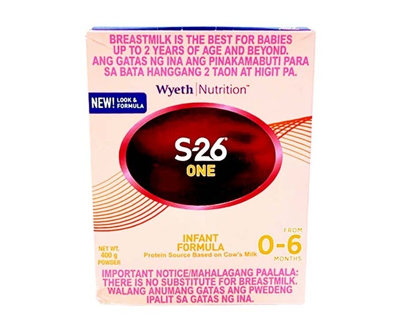 Wyeth Nutrition S-26 One Infant Formula From 0-6 Months 400g
