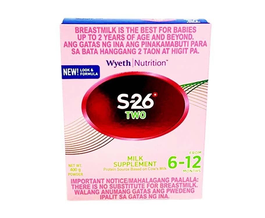 Wyeth Nutrition S-26 Two Milk Supplement From 6-12 Months 400g