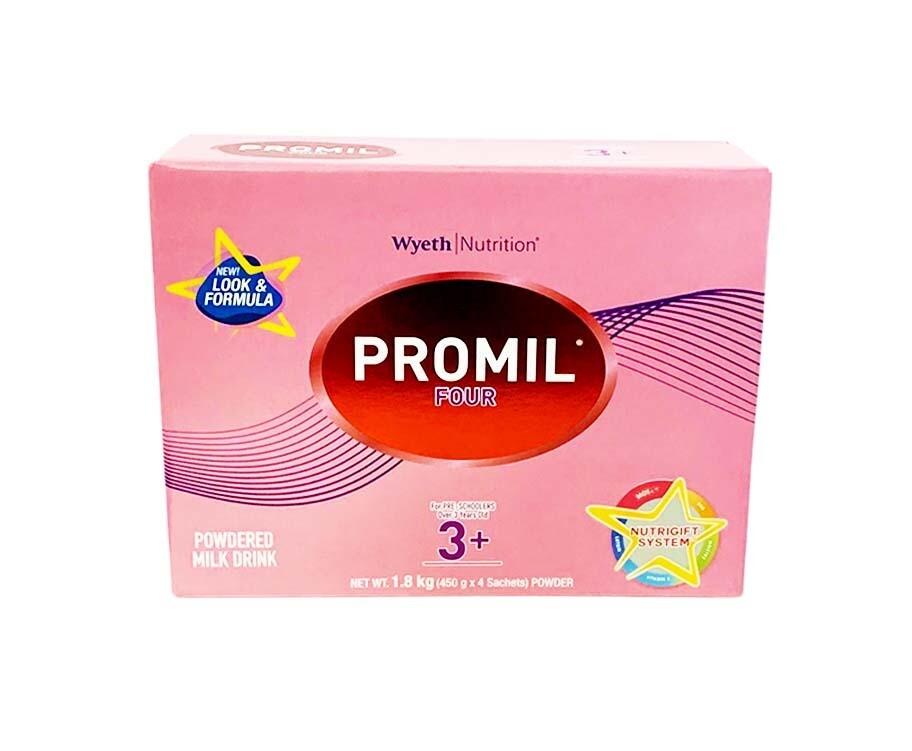 Wyeth Nutrition Promil Four Powdered Milk Drink For Pre-School Over 3 ...