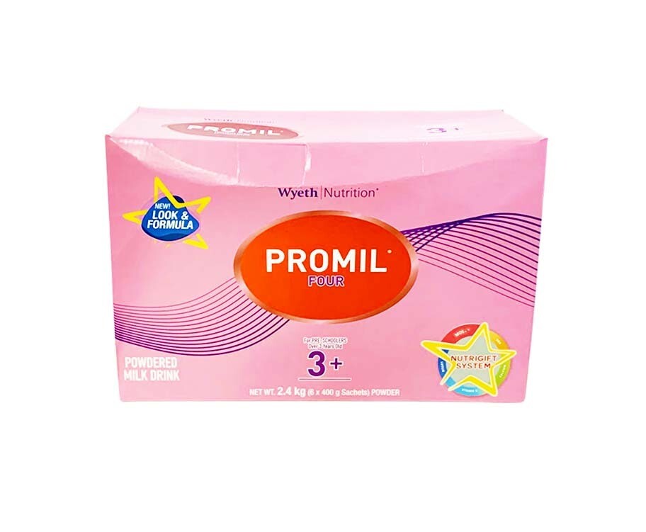 Wyeth Nutrition Promil Four Powdered Milk Drink For Pre-School Over 3 ...