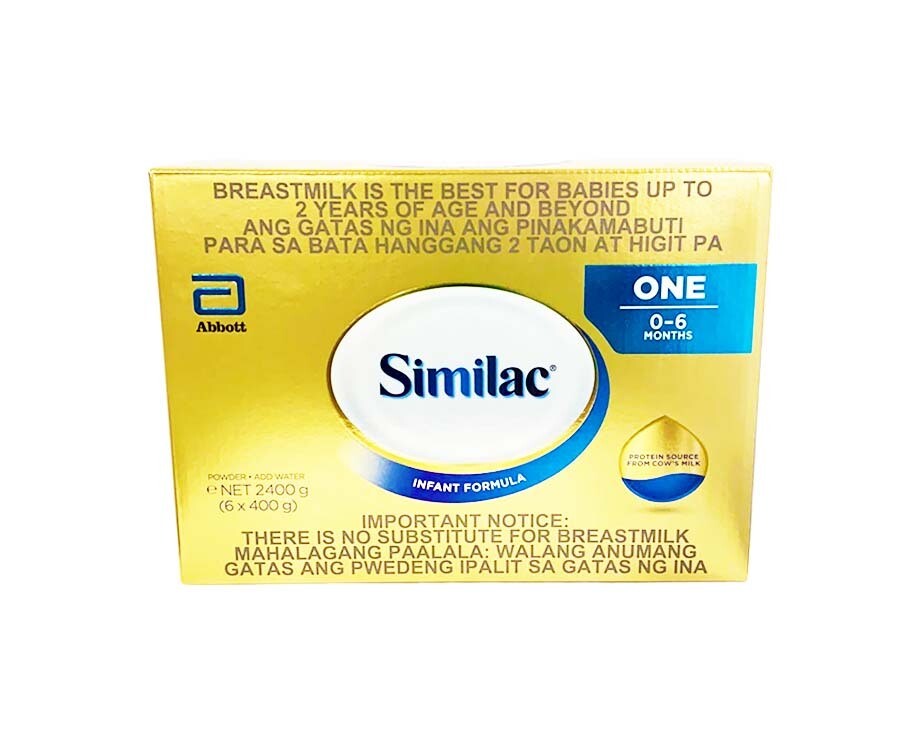 Abbott Similac Infant Formula One 0-6 Months (6 Packs x 400g) 2400g