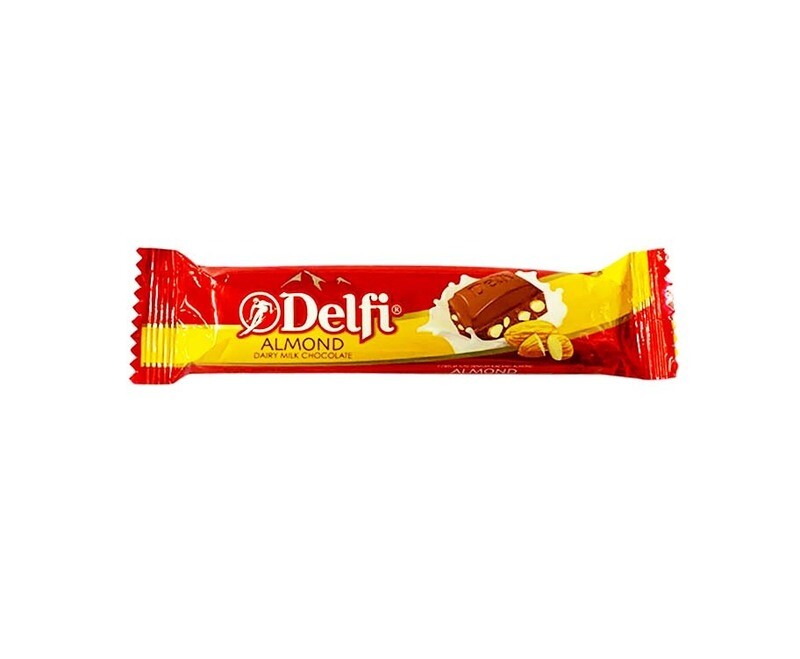 Delfi Almond Dairy Milk Chocolate 27g