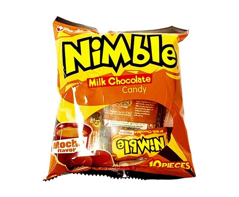 Stateline Nimble Milk Chocolate Candy Mocha Flavor (10 Packs x 5g)