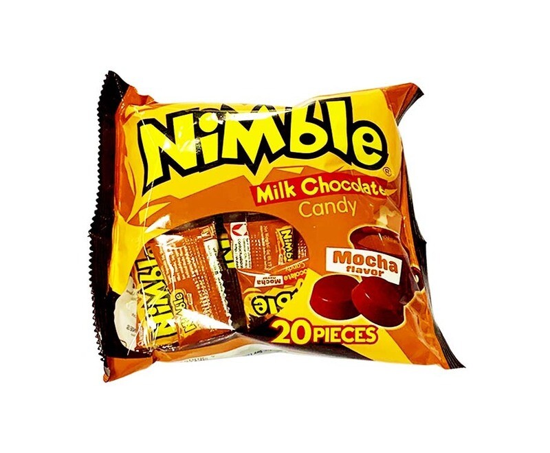 Stateline Nimble Milk Chocolate Candy Mocha Flavor (20 Packs x 5g)