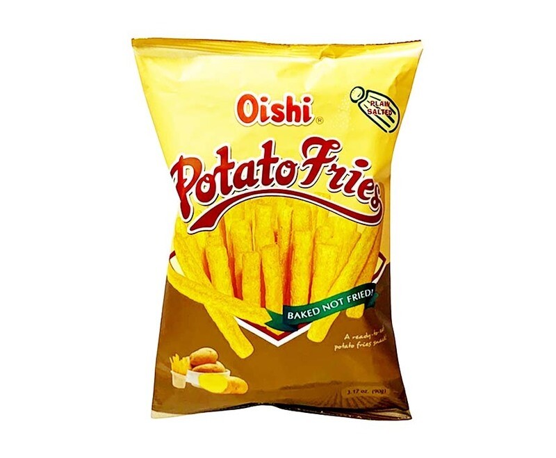 Oishi Potato Fries Baked Not Fried Plain Salted 3.17oz (90g)