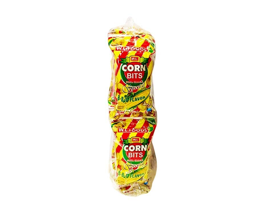 W.L. Foods Corn Bits Corn Snack Special BBQ Flavor (10 Packs x 25g)