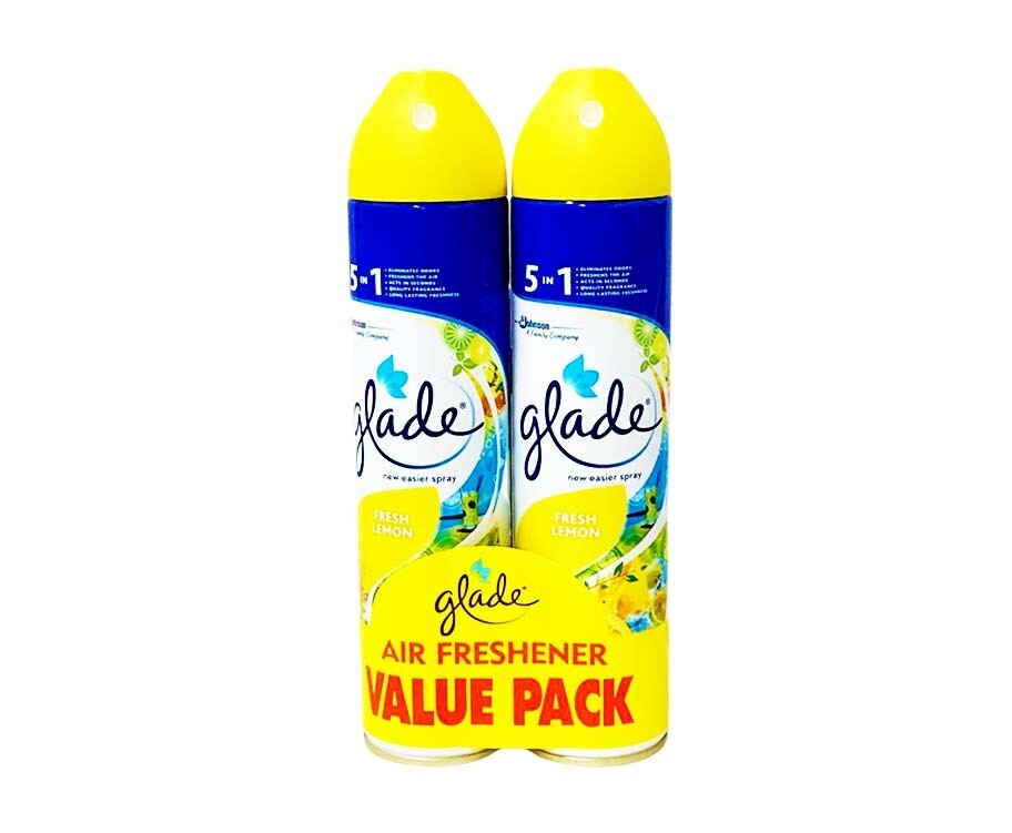 Glade Air Freshener Value Pack Fresh Lemon (2 Packs x 320mL)