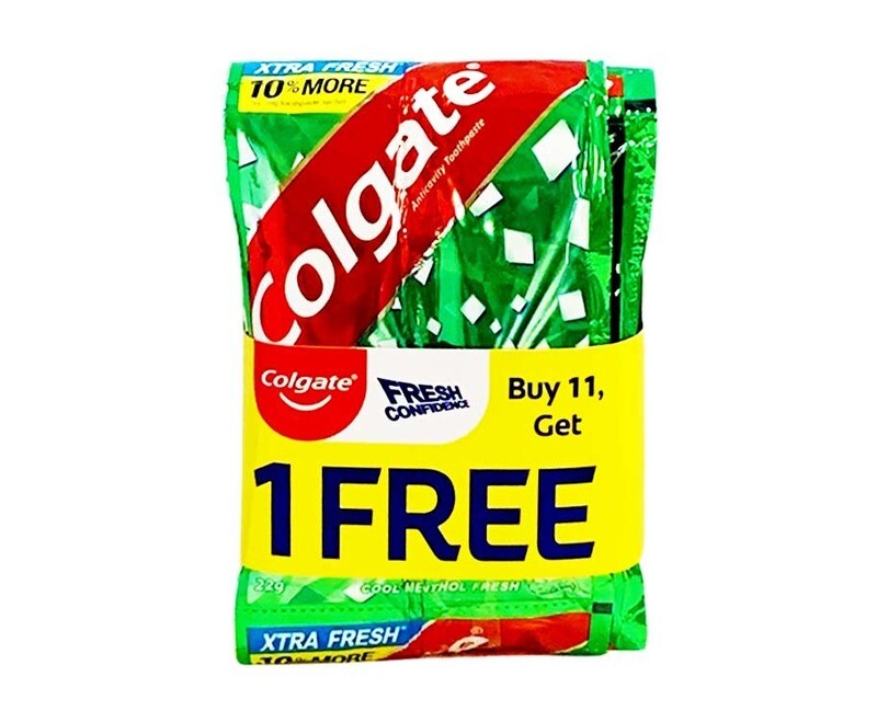 Colgate with Cooling Crystals Cool Menthol Fresh (11+1 Packs x 22g)
