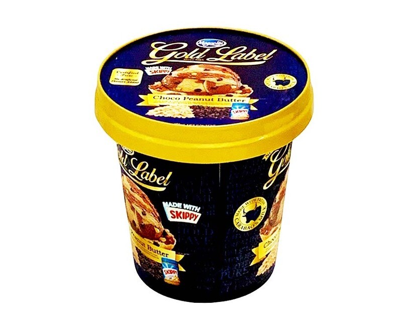 Magnolia Gold Label Choco Peanut Butter Ice Cream Made with Skippy 450mL