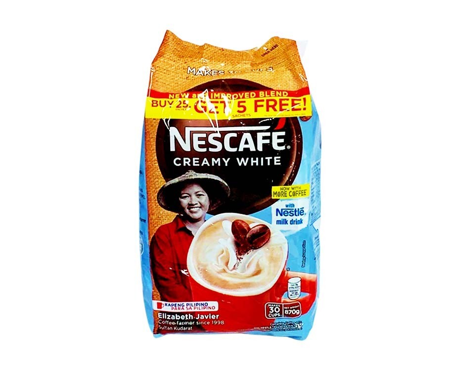 Nescafé Creamy White with Nestlé Milk Drink Complete Coffee Mix (30 ...