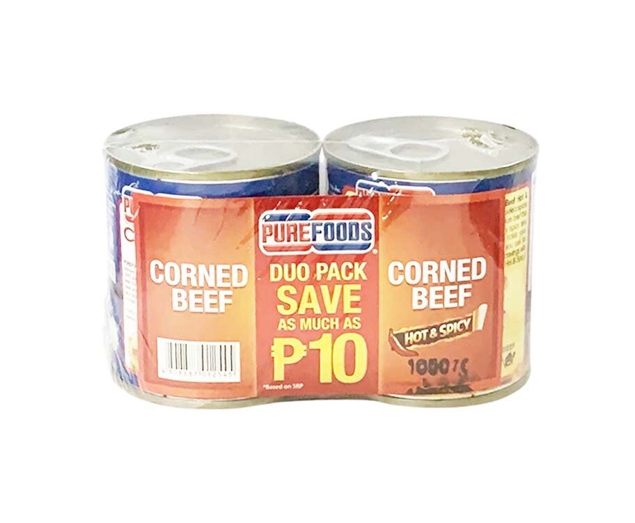 Purefoods Duo Pack Corned Beef 210g + Corned Beef Hot & Spicy 210g