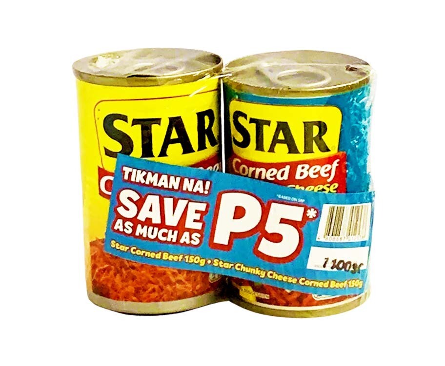 Star Corned Beef 150g + Star Corned Beef Chunky Cheese 150g