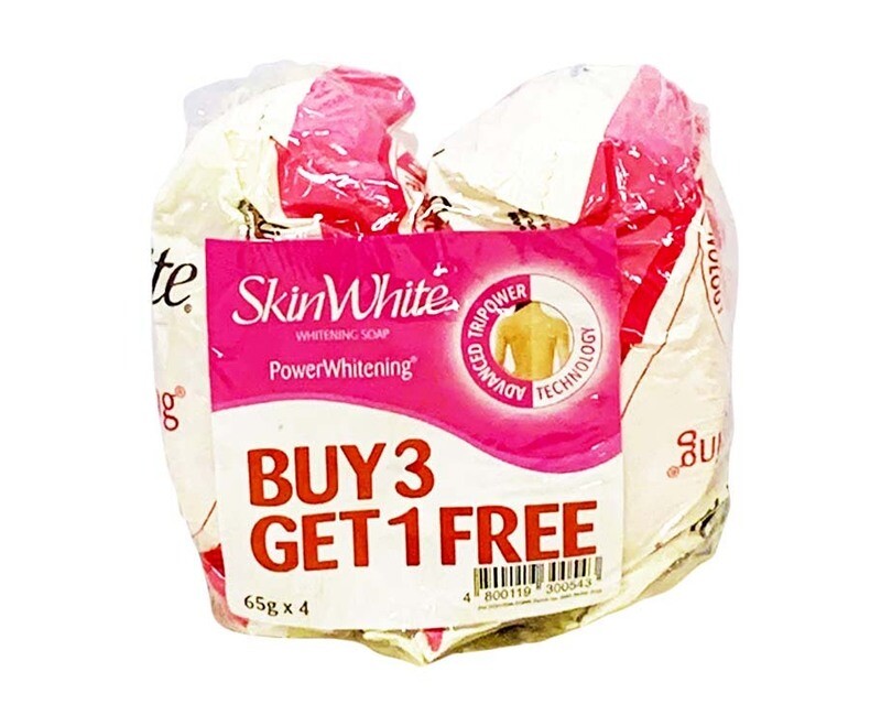 SkinWhite Whitening Soap PowerWhitening (3+1 Packs x 65g)